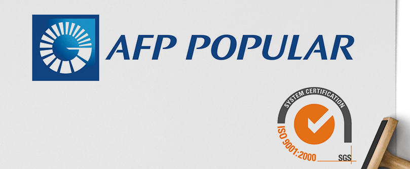 AFP Popular recibe certificación ISO: 9001
